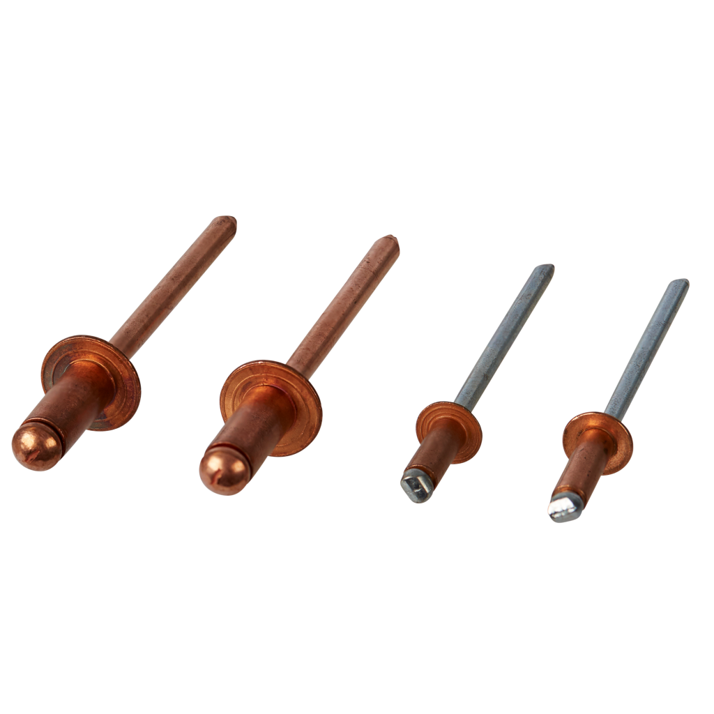 Copper/Steel-TCS-Dome Head-Sealed End-3.2mm | Sydney Bolts and Fasteners