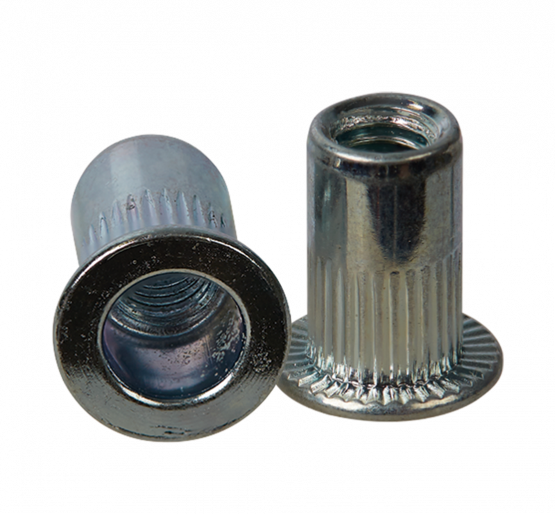 All Steel - Rivet Nut Ribbed large Head Metric M3-M12 | Sydney Bolts ...